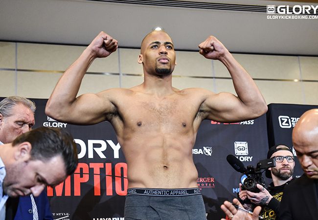 D'Angelo Marshall in superfight tegen Demoreo Dennis tijdens GLORY 63