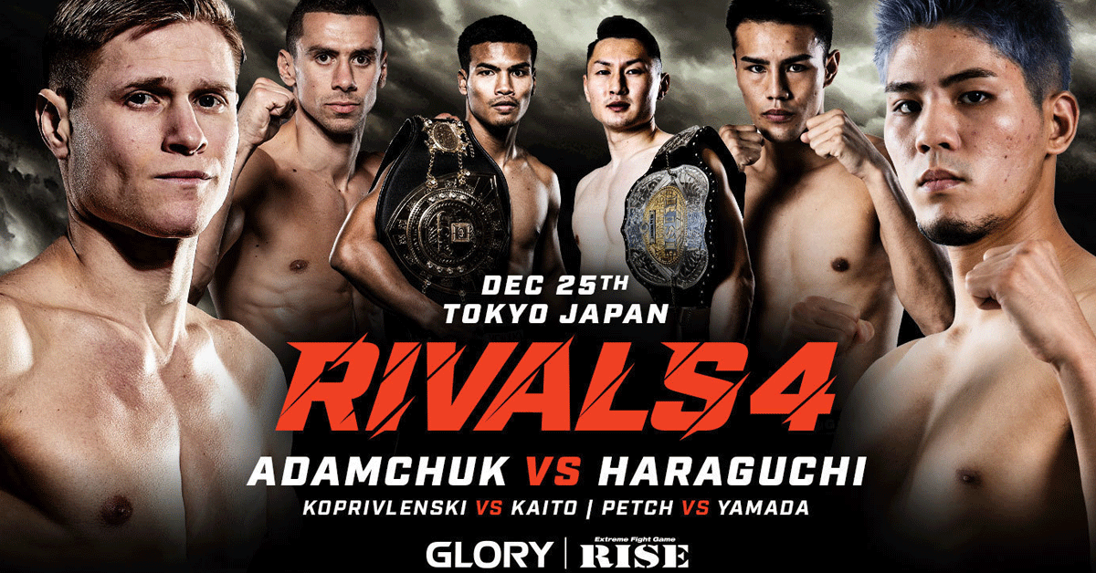 Glory past fight card voor Rivals 4 aan! Blessure leed'