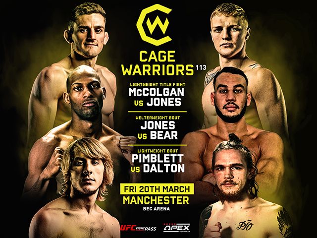 Cage Warriors 113 Manchester uitslagen