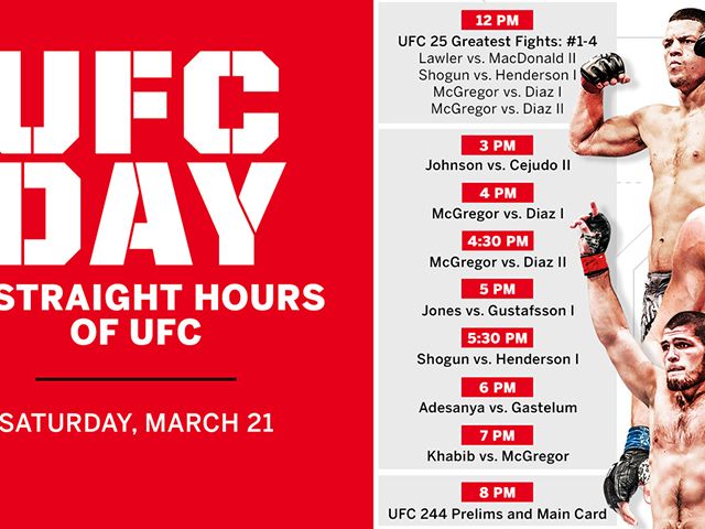 UFC ZEND GEVECHTEN MARATHON UIT: Wie kan kijkt gratis mee