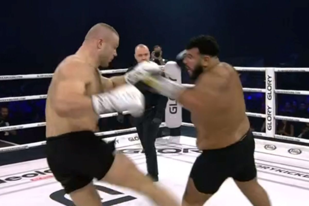 Glory debutant Nabil Khachab maakt gehakt van rivaal Uku Jürjendal in Essen