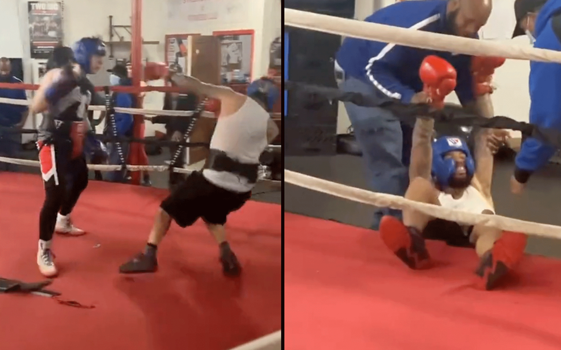 🎥 Bokskampioen (24) slaat kerel die hem bedreigde ring uit! 'Geen ...