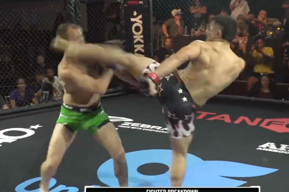 🎥 Vies of meesterzet? Bliksemsnelle head kick beëindigt MMA-gevecht in ...