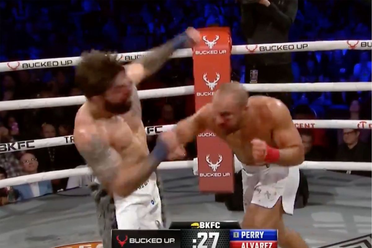 🎥 Rico Verhoeven oog! Eddie Alvarez geeft op na 2 ronden oorlog met Mike Perry