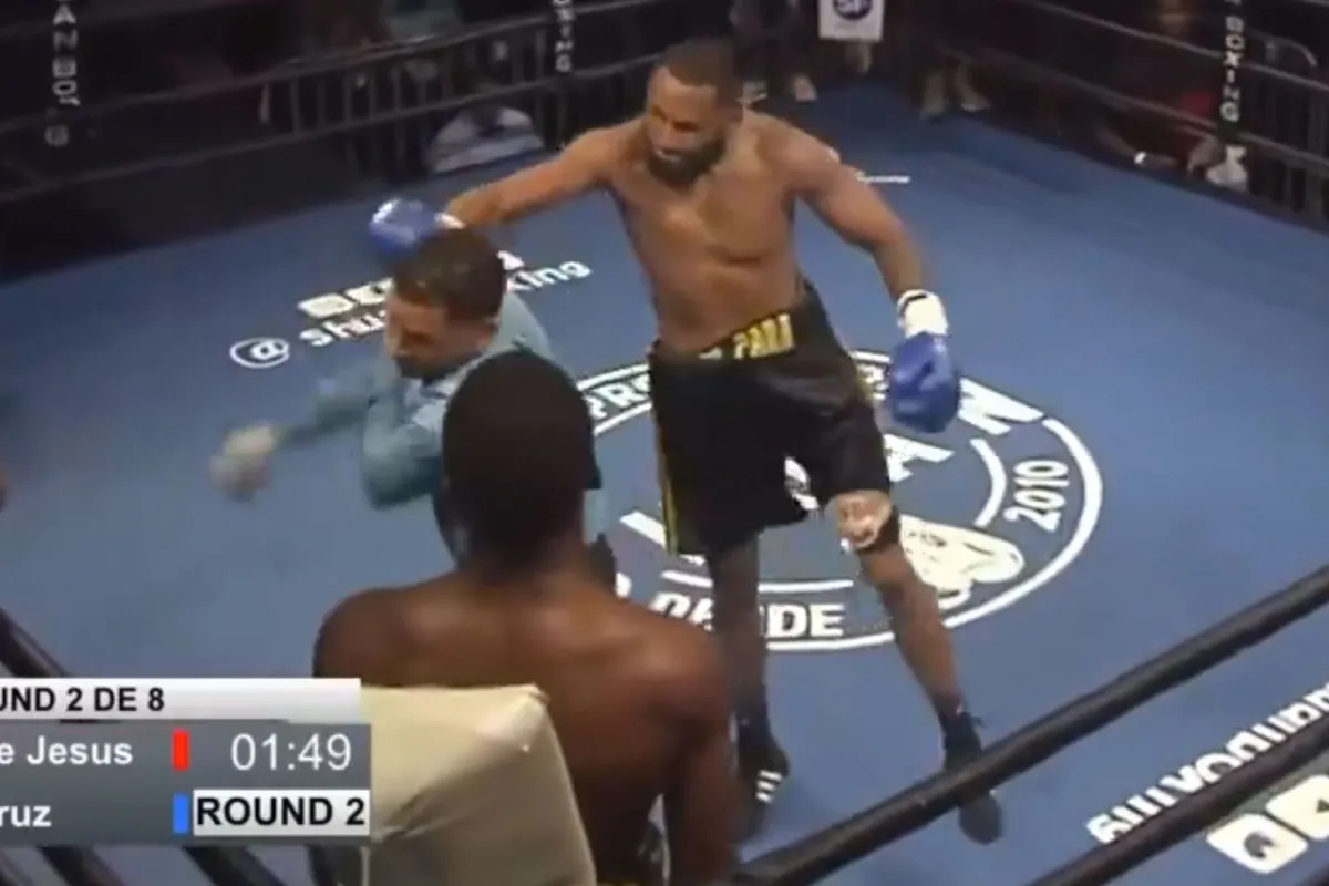 Bokser slaat scheidsrechter en krijgt tikken terug (video) | Vechtsport info