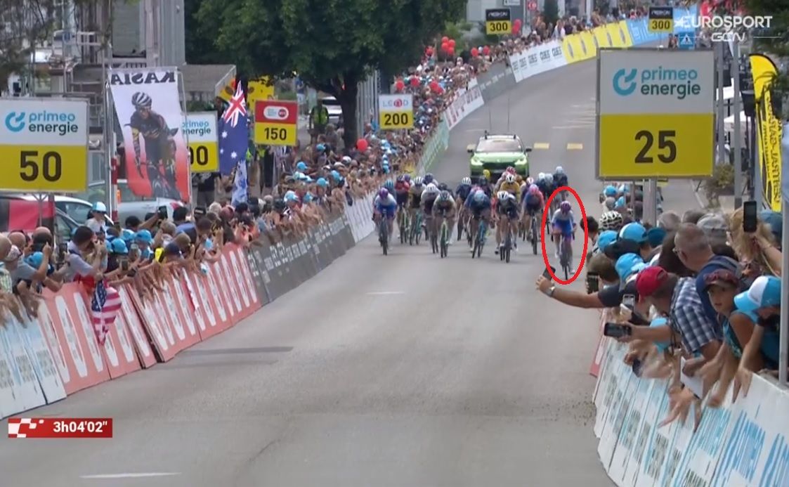 Vollering verpest feestje Žigart in laatste vijftig meter, Gasparrini ...