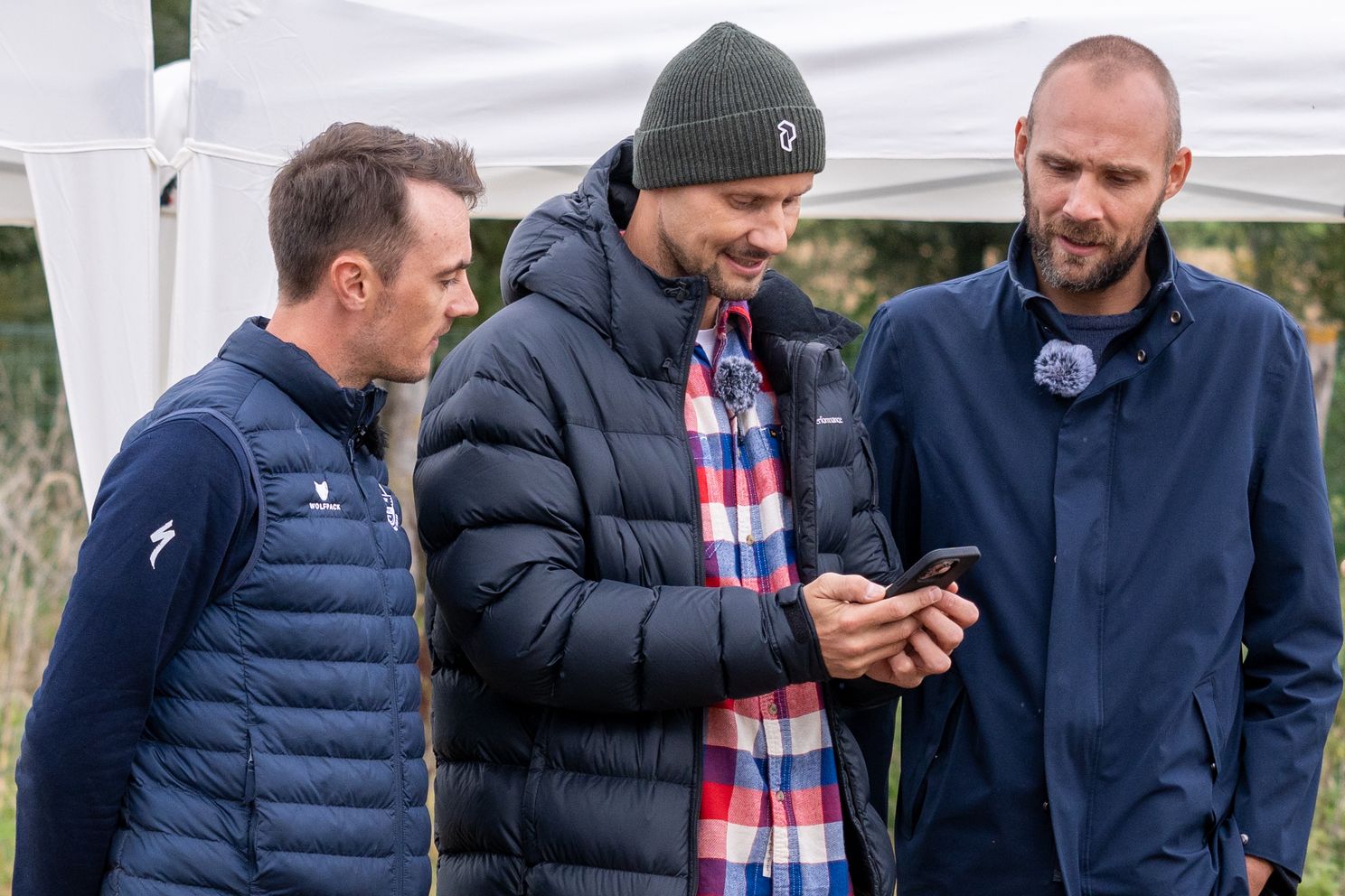 Wielergoden Tom Boonen en Yves Lampaert bekampen elkaar in een tijdrit ...
