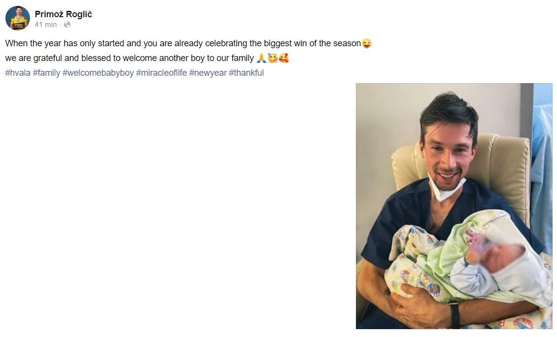 Primoz Roglic becomes a father for the second time | CyclingUpToDate.com