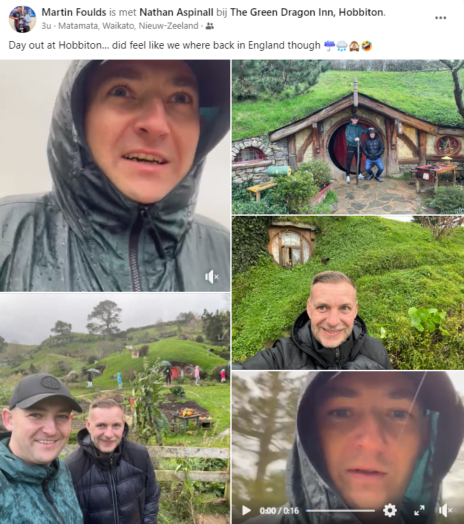 Aspinall goes on adventure whilst in New Zealand checking out Lord of ...