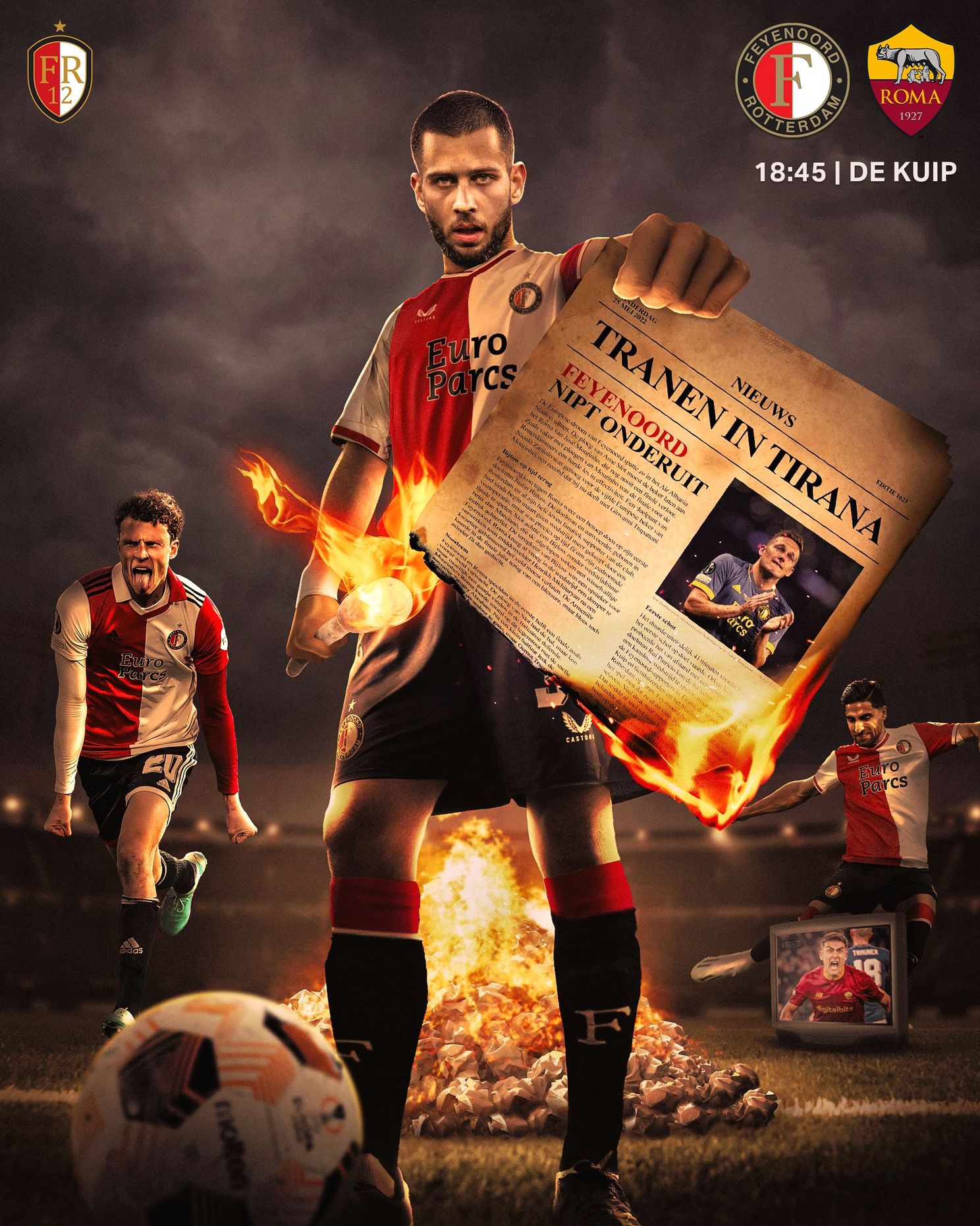 MATCHDAY! Feyenoord rekent op Het Legioen tegen AS Roma | FR12.nl