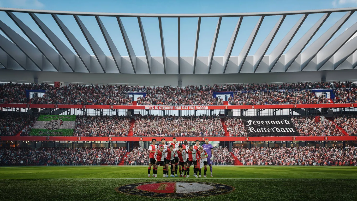 Nieuw renovatieplan De Kuip onthuld: stadion naar 56.000 plaatsen | FR12.nl
