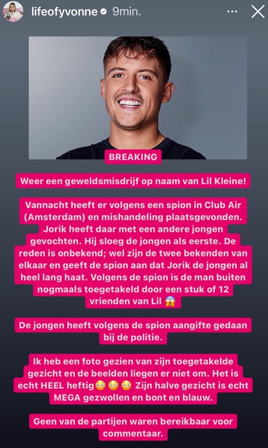 'Lil' Kleine betrokken bij mishandeling in Amsterdamse club' | LOESOE