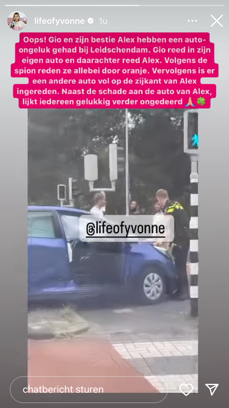 Gio Latooy gecrasht: rijdt auto in de kreukels | LOESOE