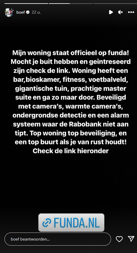 Rapper Boef zet huis op Funda voor criminele prijs | LOESOE