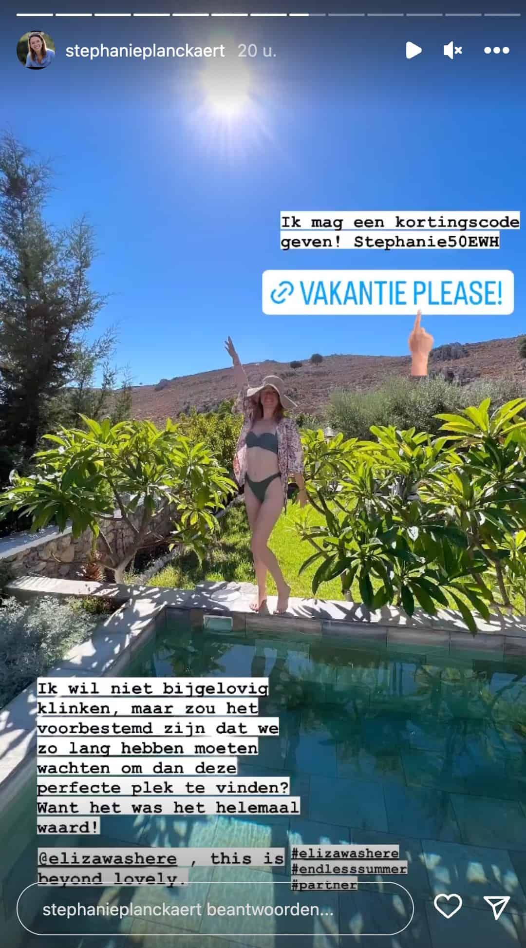 Stephanie Planckaert toont haar prachtig lichaam in bikini | Showbizztime.be