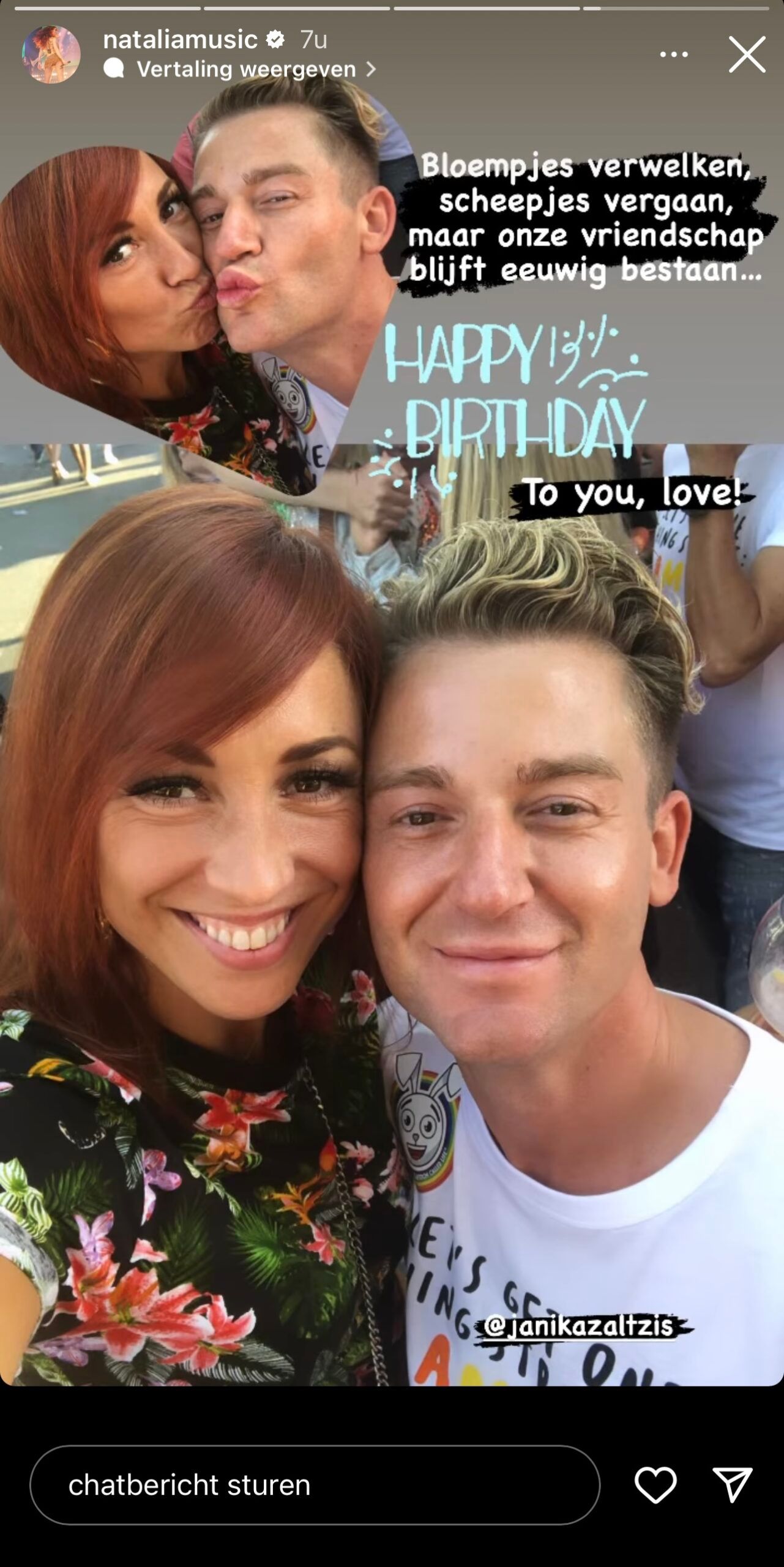 Natalia ontroert haar boezemvriend Jani Kazaltzis met een prachtige ...