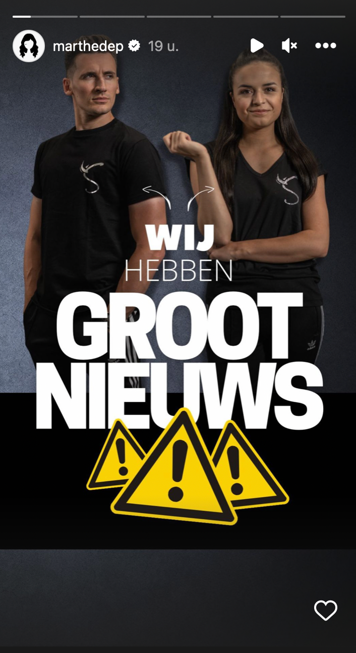 Marthe De Pillecyn en haar man Sinerjey na babygeruchten: "Wij hebben groot nieuws ...