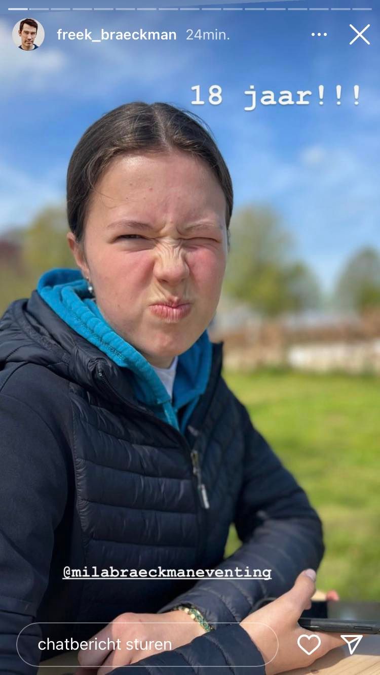 Apetrotse Freek Braeckman stelt zijn knappe dochter Mila voor: "18 jaar ...