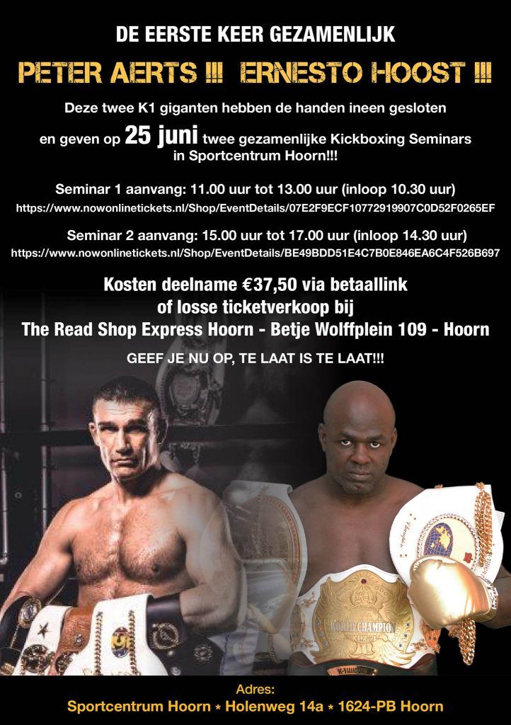 Update: Seminar Peter Aerst en Ernesto Hoost Groepsactie