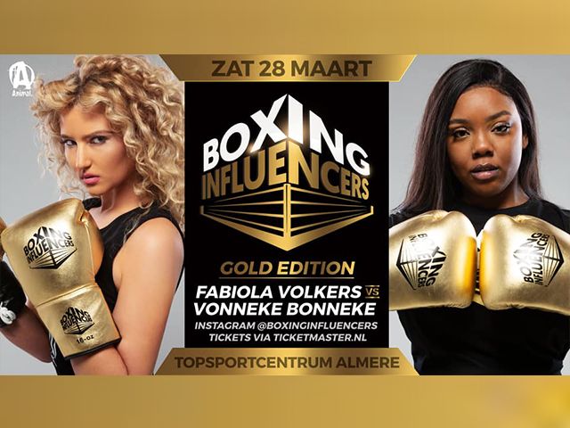 BOXING INFLUENCERS GOLD EDITION: Deelnemers bekend gemaakt