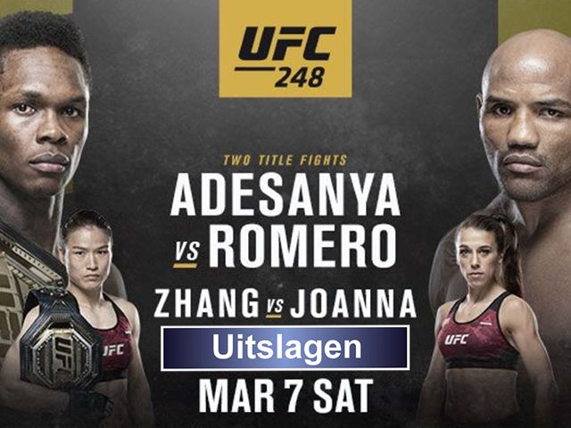 UITSLAGEN UFC 248: Israël Adesanya vs. Yoel Romero