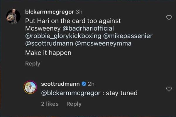 Gevecht Badr Hari vs James McSweeney op Glory Collision 6? 'Stay Tuned ...
