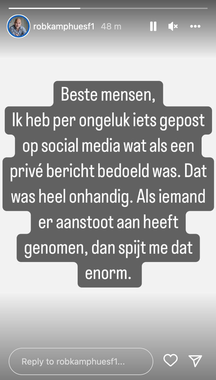 Nee Joh Rob Kamphues Terug Op Instagram En Deelt Per Ongeluk Weer