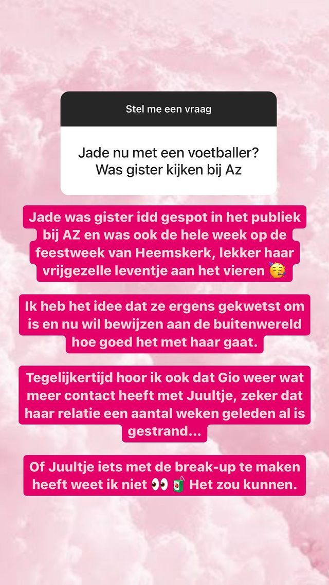 Sappige Juice: Echte reden break up Gio Latooy en Jade Anna is Gio's ...