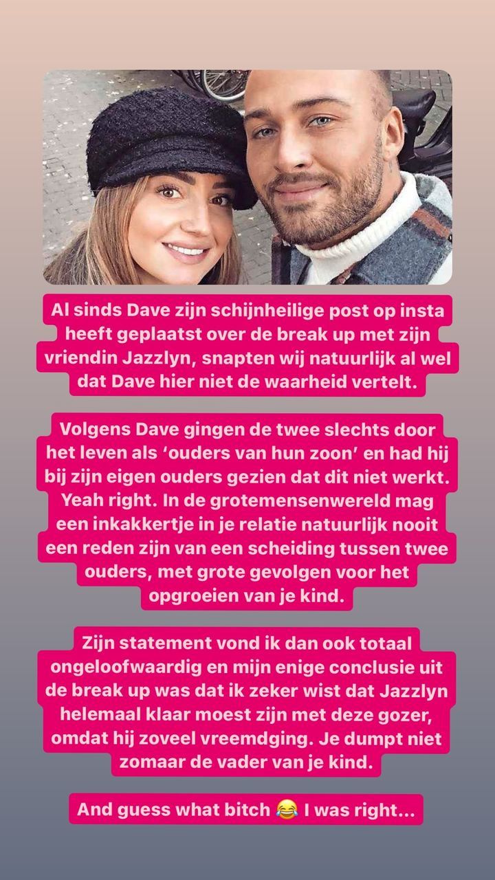 Zo kwam Jazzlyn erachter dat Dave Roelvink vreemd ging: 'Escort in ...