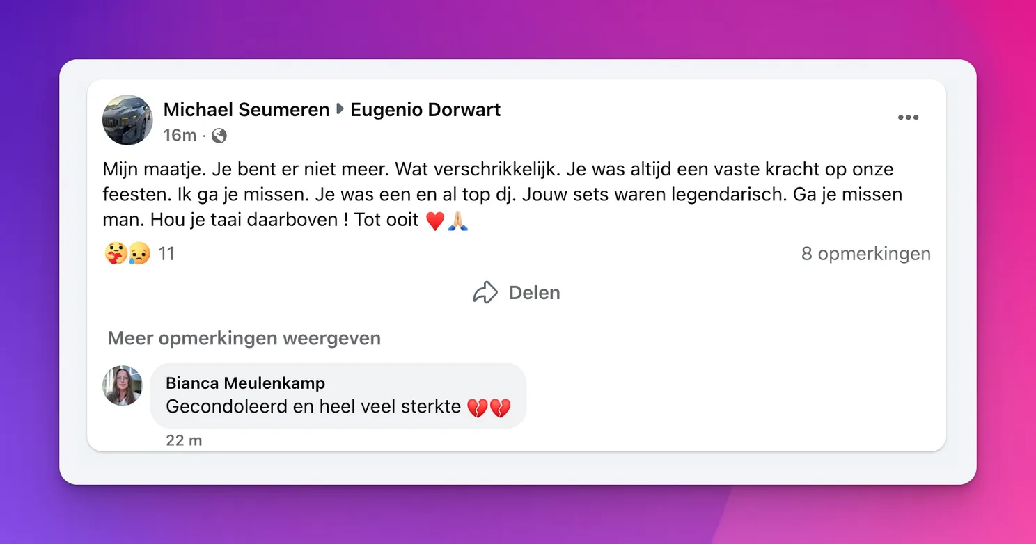 Gabberlegende Eugenio Dorwart aka Bass-D is er niet meer | VK Magazine