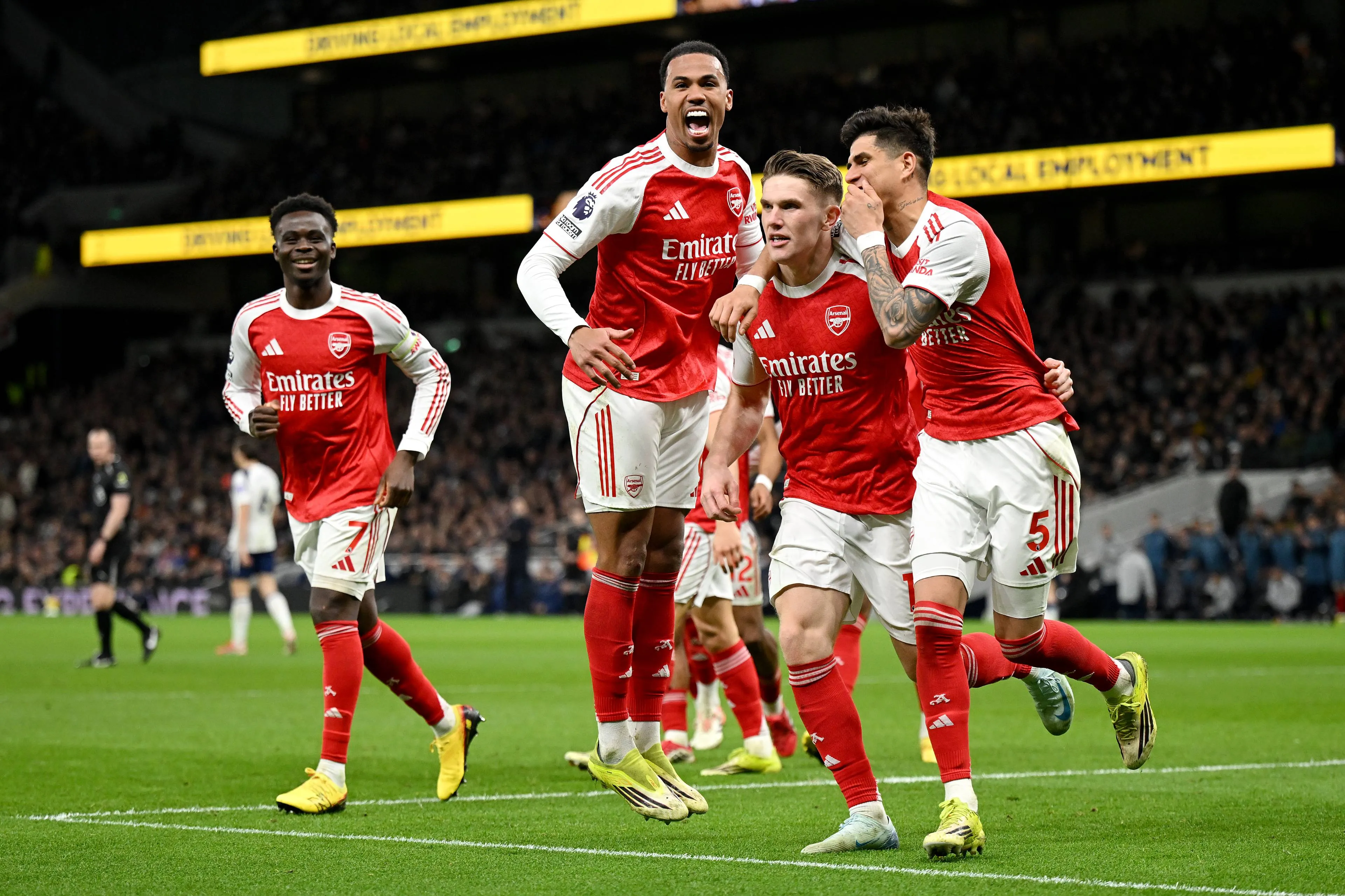 The best stats from Arsenal's 4-1 North London Derby win against Tottenham