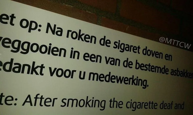 10 heerlijke voorbeelden van Dunglish in z’n ultieme vorm