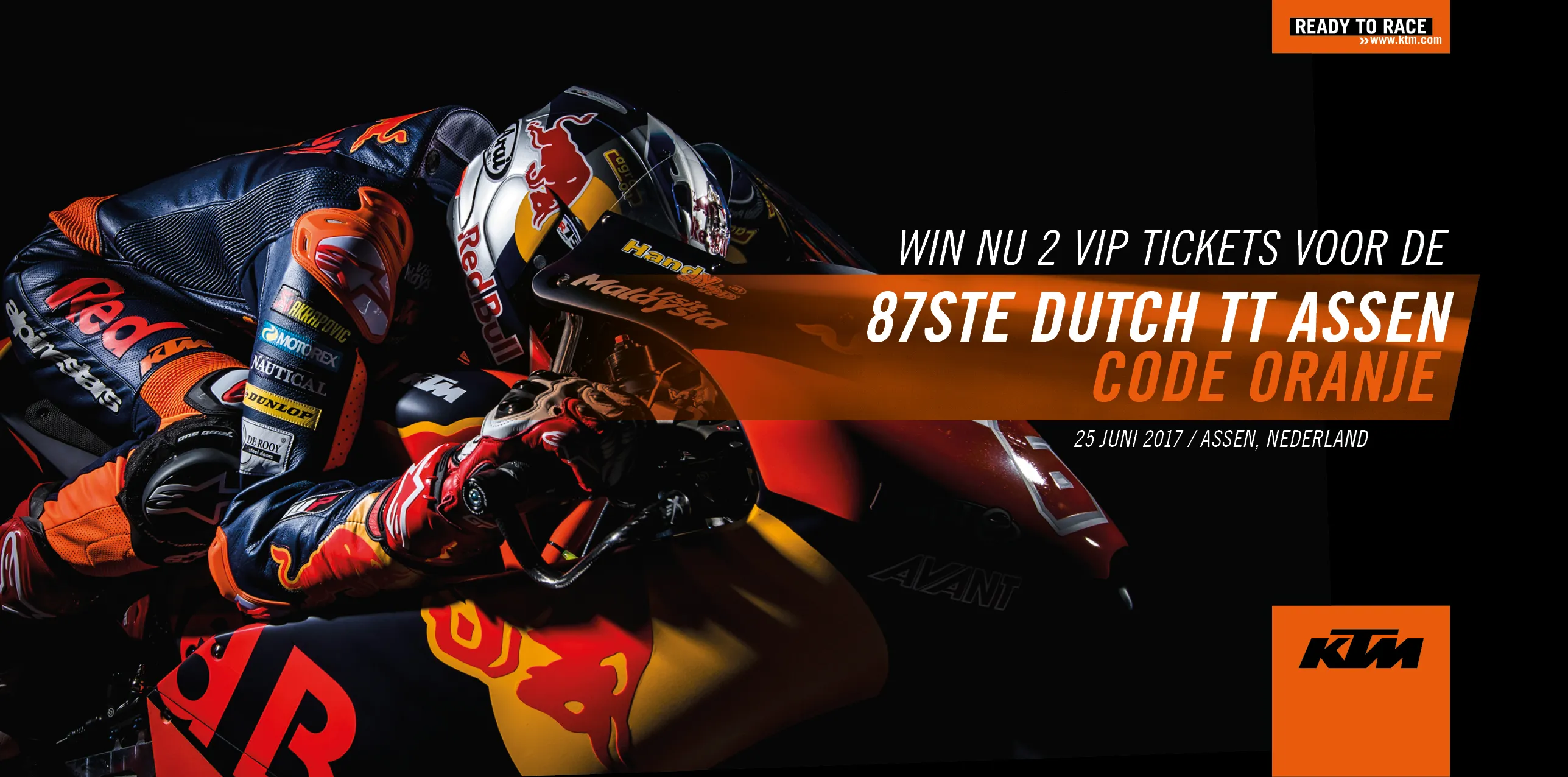 Win een VIP-arrangement van KTM voor de TT van Assen!