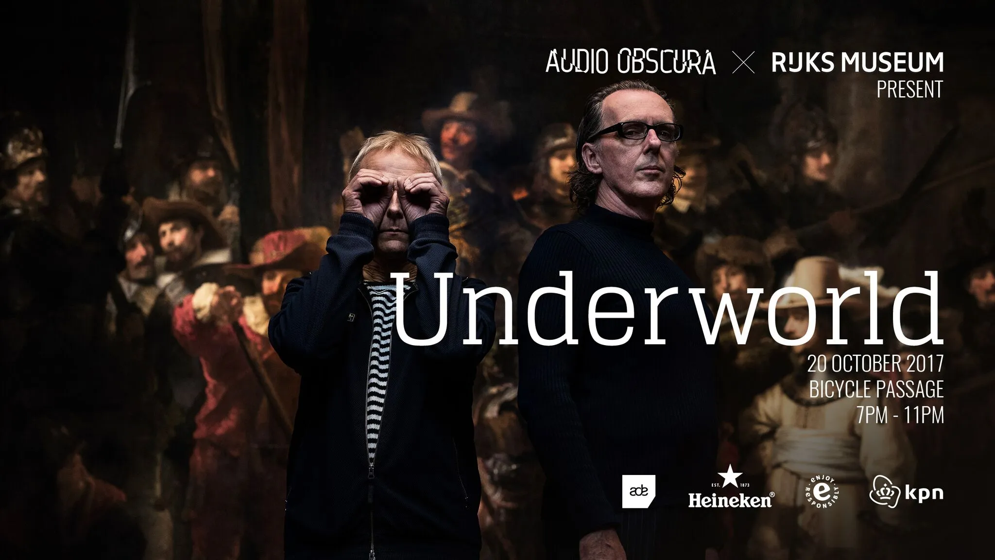 Underworld draait tijdens ADE op feest onder het Rijksmuseum