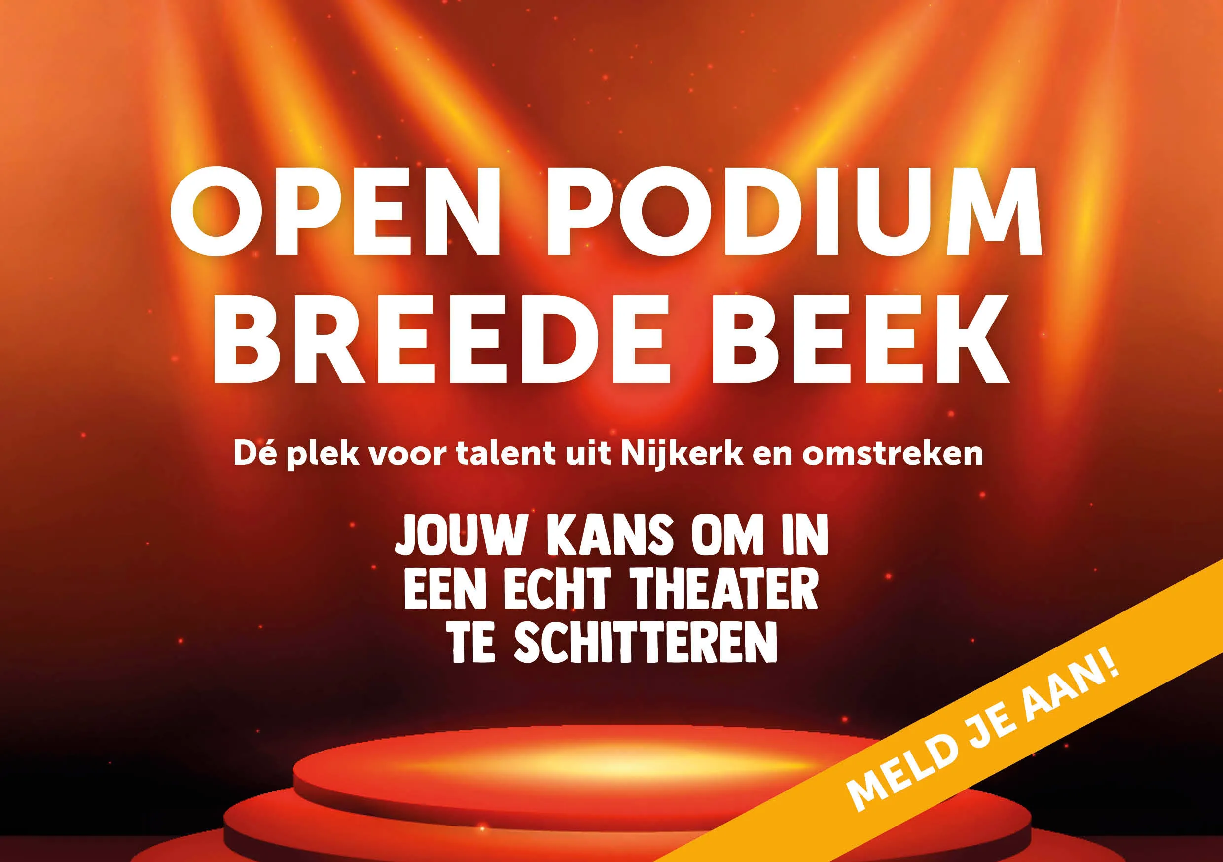 Deze zomer Open Podium in Streams Breede Beek