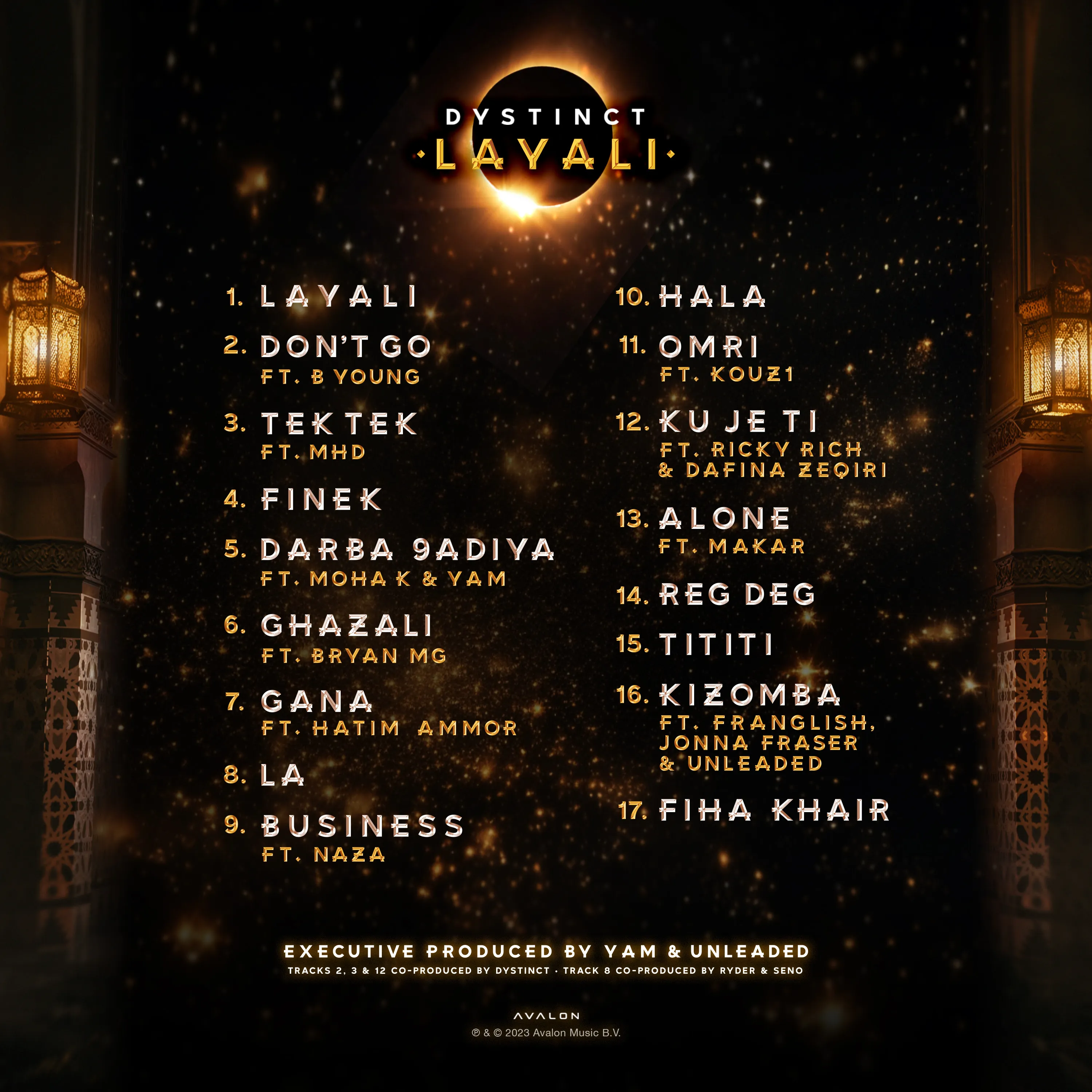 DYSTINCT onthult tracklist van Layali album met o.a. B Young, MHD ...