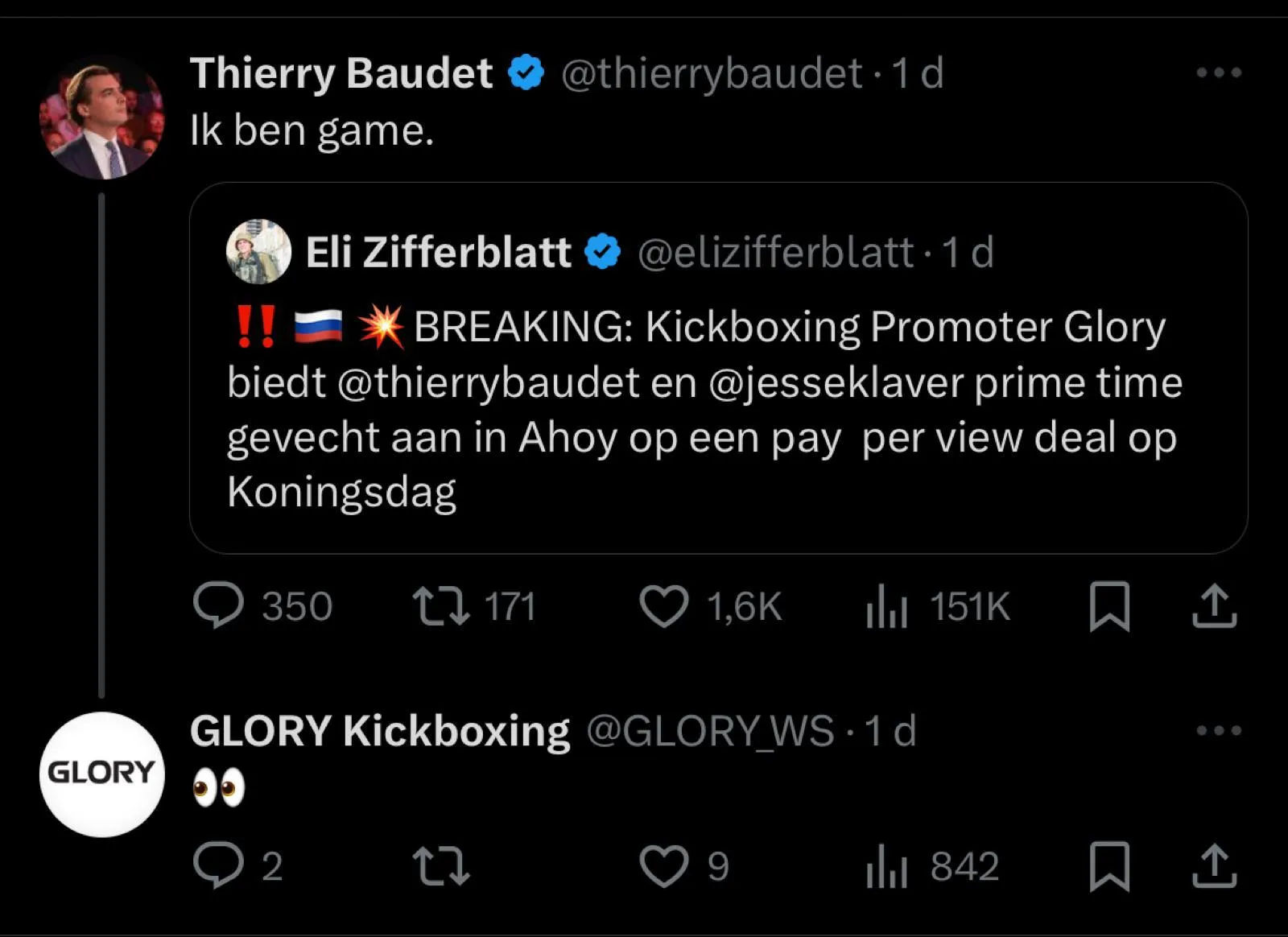 Thierry Baudet wil collega Jesse Klaver nog steeds op z’n bek slaan en dient verzoek in bij ...