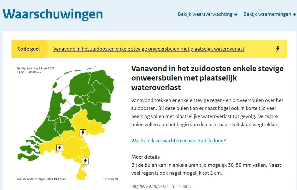 Noodweer wordt nog erger dan gedacht: hier gaat het straks los