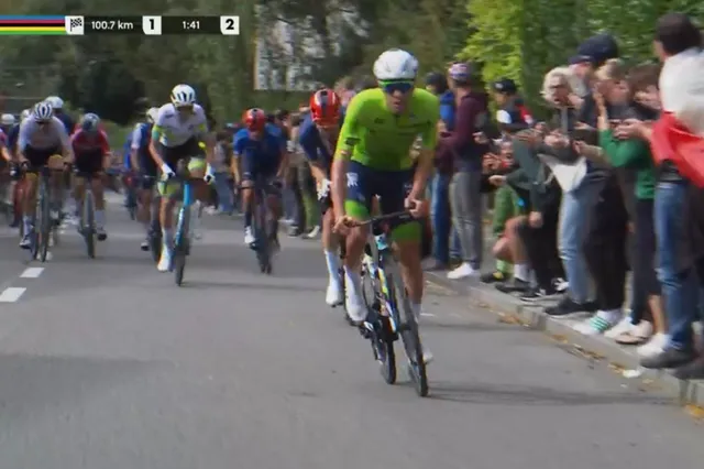 VIDEO: Watch the moment an emotional Tadej Pogacar realises his dream and becomes world champion!