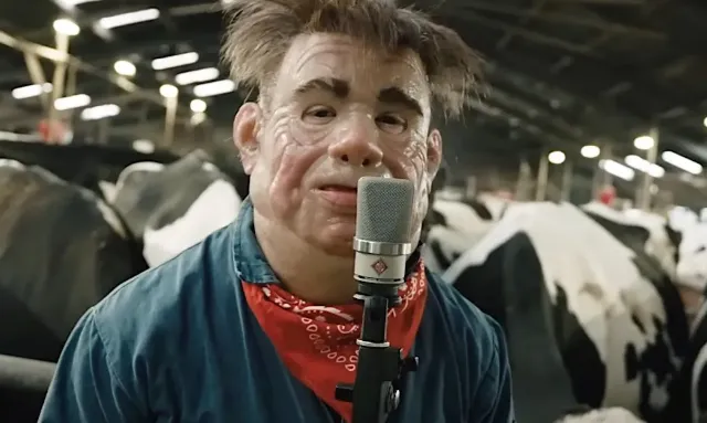 Boer Harm voert op sensuele wijze een komkommer aan Boerin Anna in ...