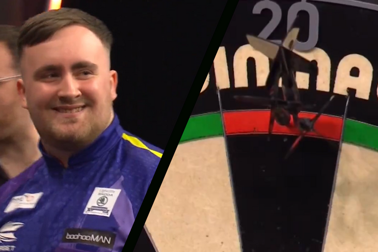 VIDEO: Luke Littler throws spectacular 120 finish with three double 20 ...