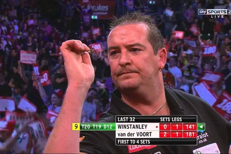 THROWBACK VIDEO: Dean Winstanley goes wild after nine darter at World Darts Championships ...