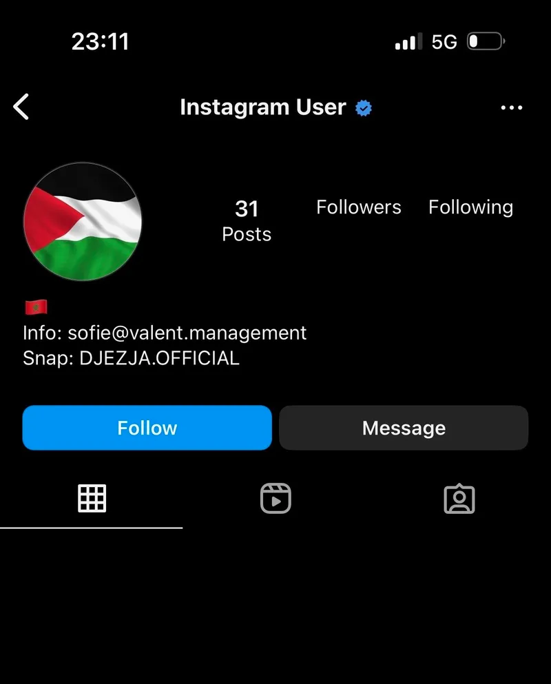 Na Cestmocro ook het instagram account van Djezja verwijderd, Fraasie ...