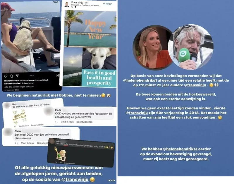 Dit is de vriend van Hélène Hendriks en dat is een hele bekende