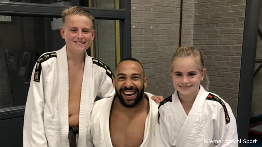 Olympisch judoka Roy Meyer geeft training bij Arashi