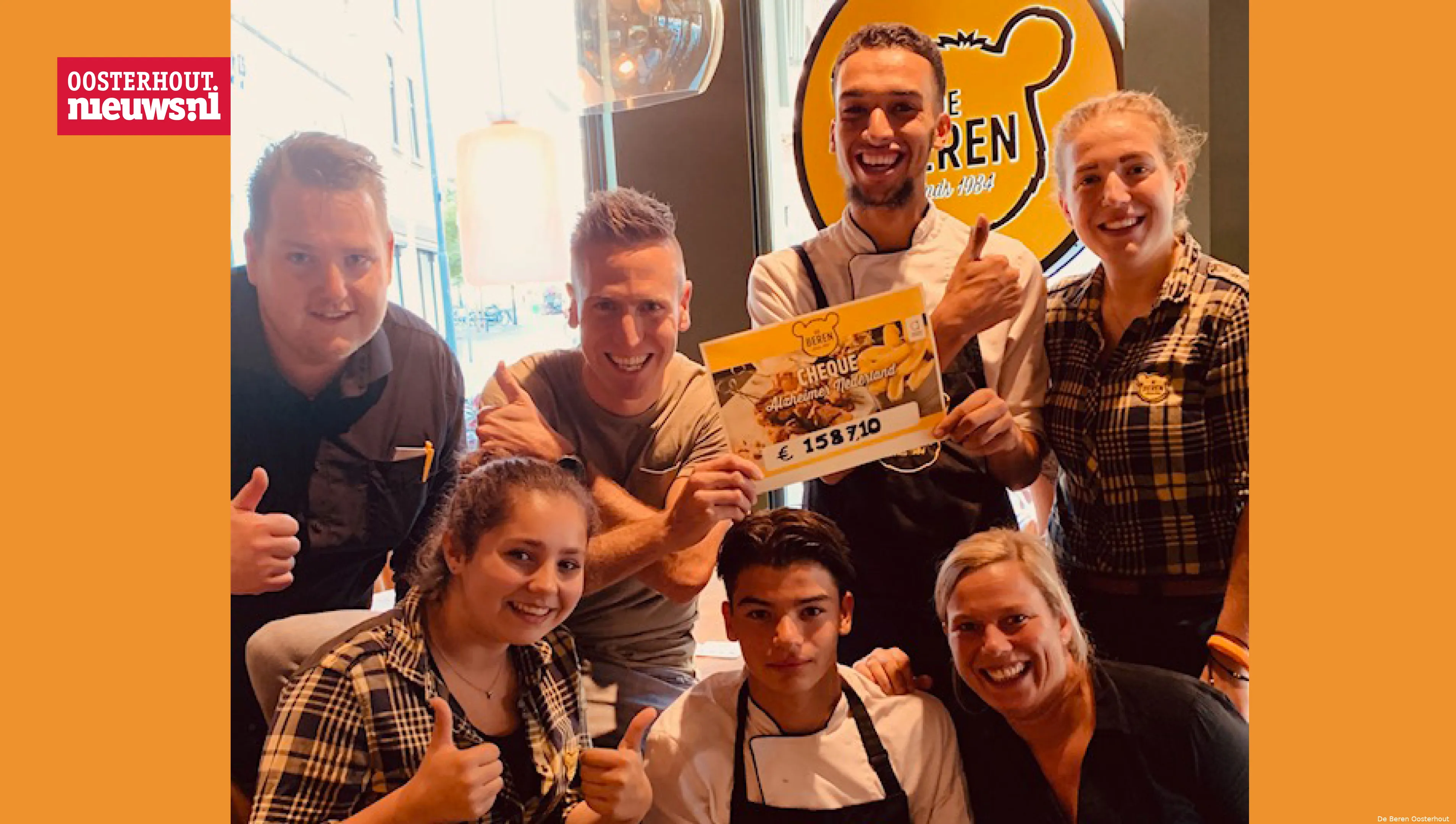 Beregoede actie levert € 1587,10 op voor Alzheimer Nederland