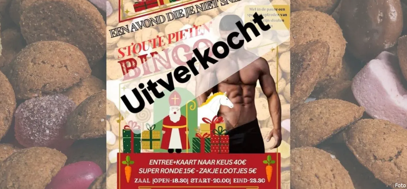 'Pure porno' en zwaaiende pik tijdens Stoute Pieten Bingo in Maarssen