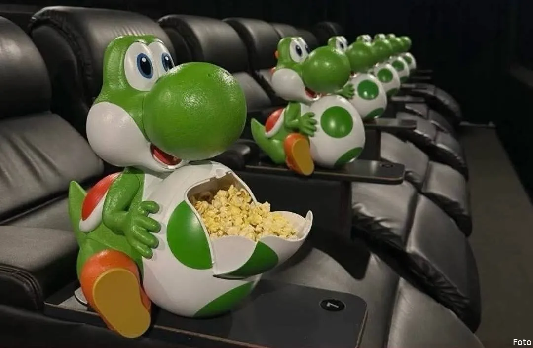 Mario fans betalen serieus geld voor deze popcorn bucket en dat loopt ...