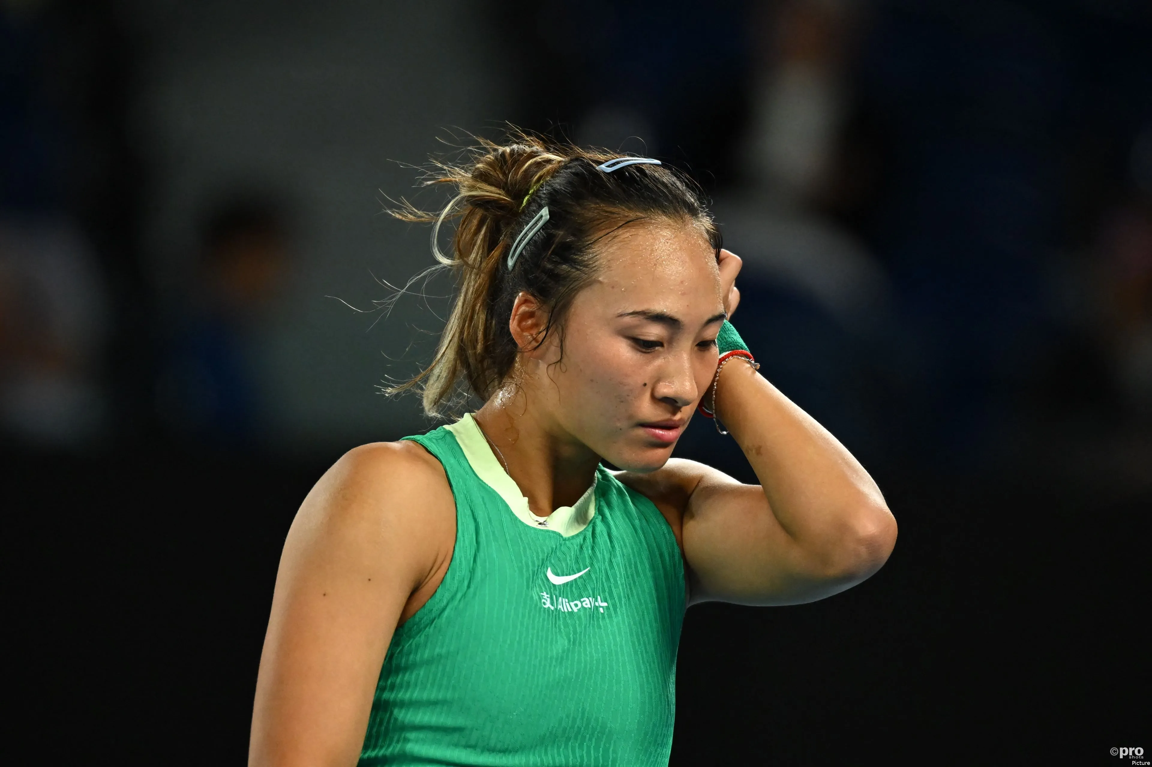 “I need to start all over again”: Zheng Qinwen in tears after Roland ...