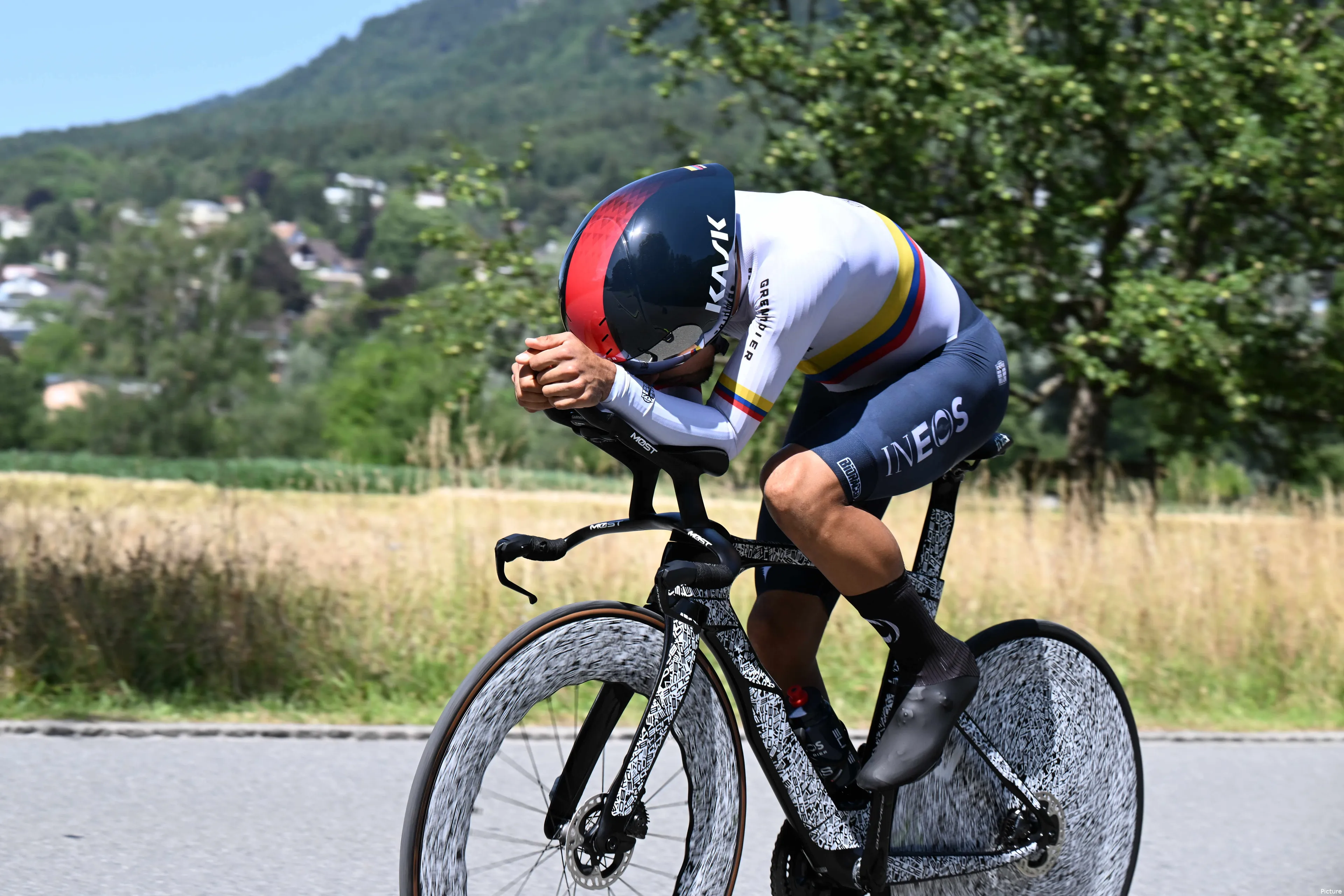 "A time trial like this is normally always for Filippo I'm so surprised ...